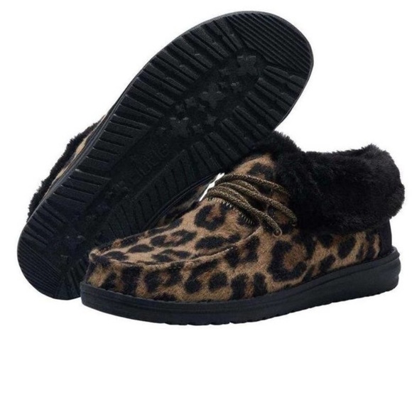 Hey Dude | Shoes | Hey Dude Britt Leopard Nut Boots | Poshmark